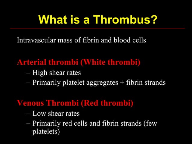 Anticoagulation part 1 (thrombophilia) | PPT