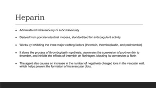 Anti coagulation when and where to use - Dr Krishna S.pptx