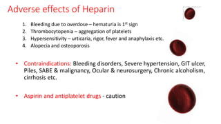 Anticoagulents used for human blood | PPTX