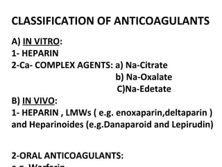 Anticoauglants | PPT