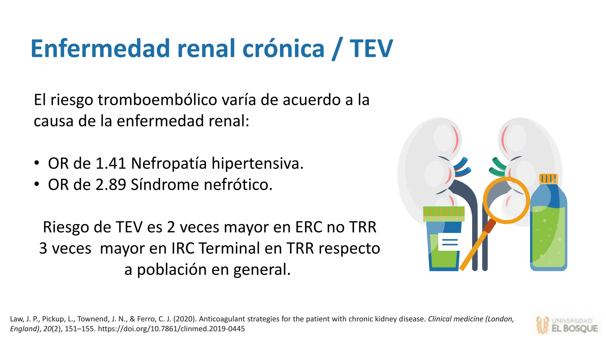 La anticoagulación en pacientes con enfermedad renal crónica (ERC) es ...