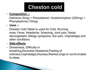 Anti cold tablets | PPTX