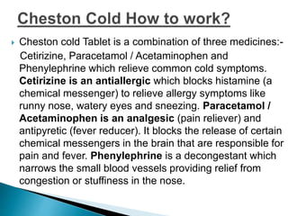 Anti cold tablets | PPTX