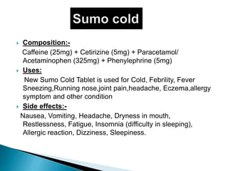 Anti cold tablets | PPTX