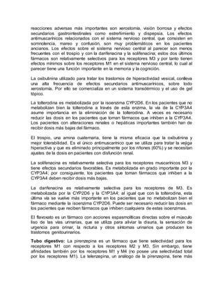 Farmacología: Anticolinérgicos | DOCX