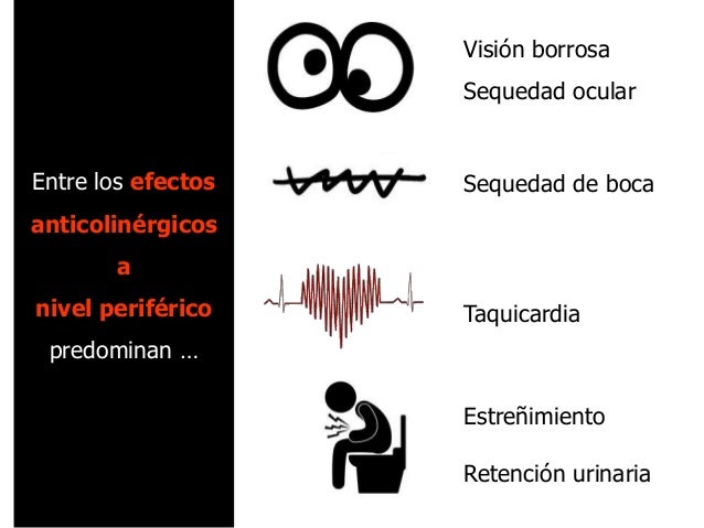 Anticolinérgicos seguridad