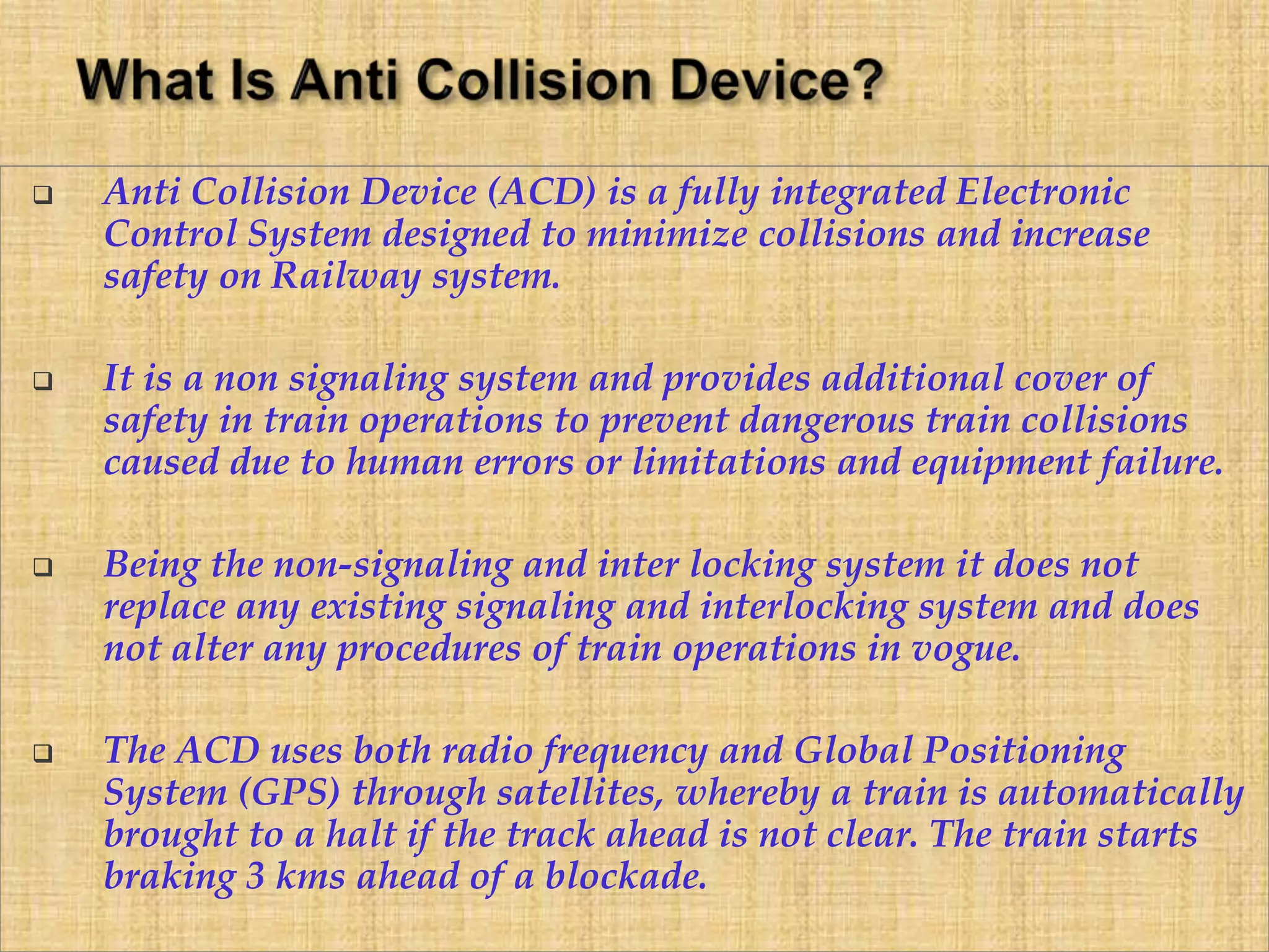 Anti collision devices | PPTX