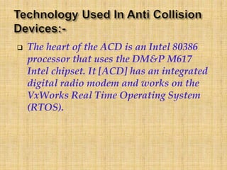 Anti collision devices | PPTX