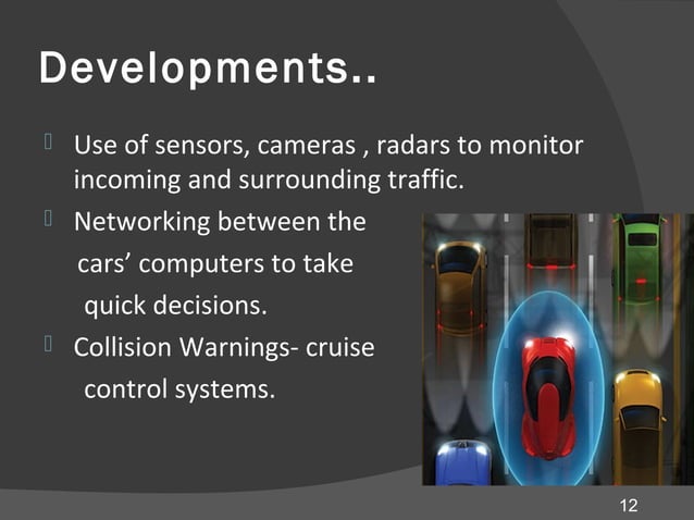 Anti collision technology of crashless cars | PPT | Auto Safety ...