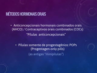 Anticoncepção hormonal (métodos contraceptivos hormonais) | PDF