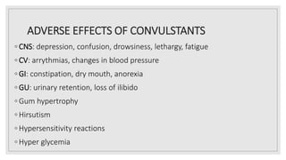 Anticonvulsant drugs | PPTX