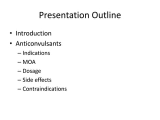 Anticonvulsants | PPTX