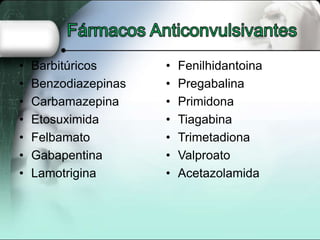 Anticonvulsivantes | PPTX