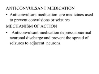 Anticonvulsive medication | PPT