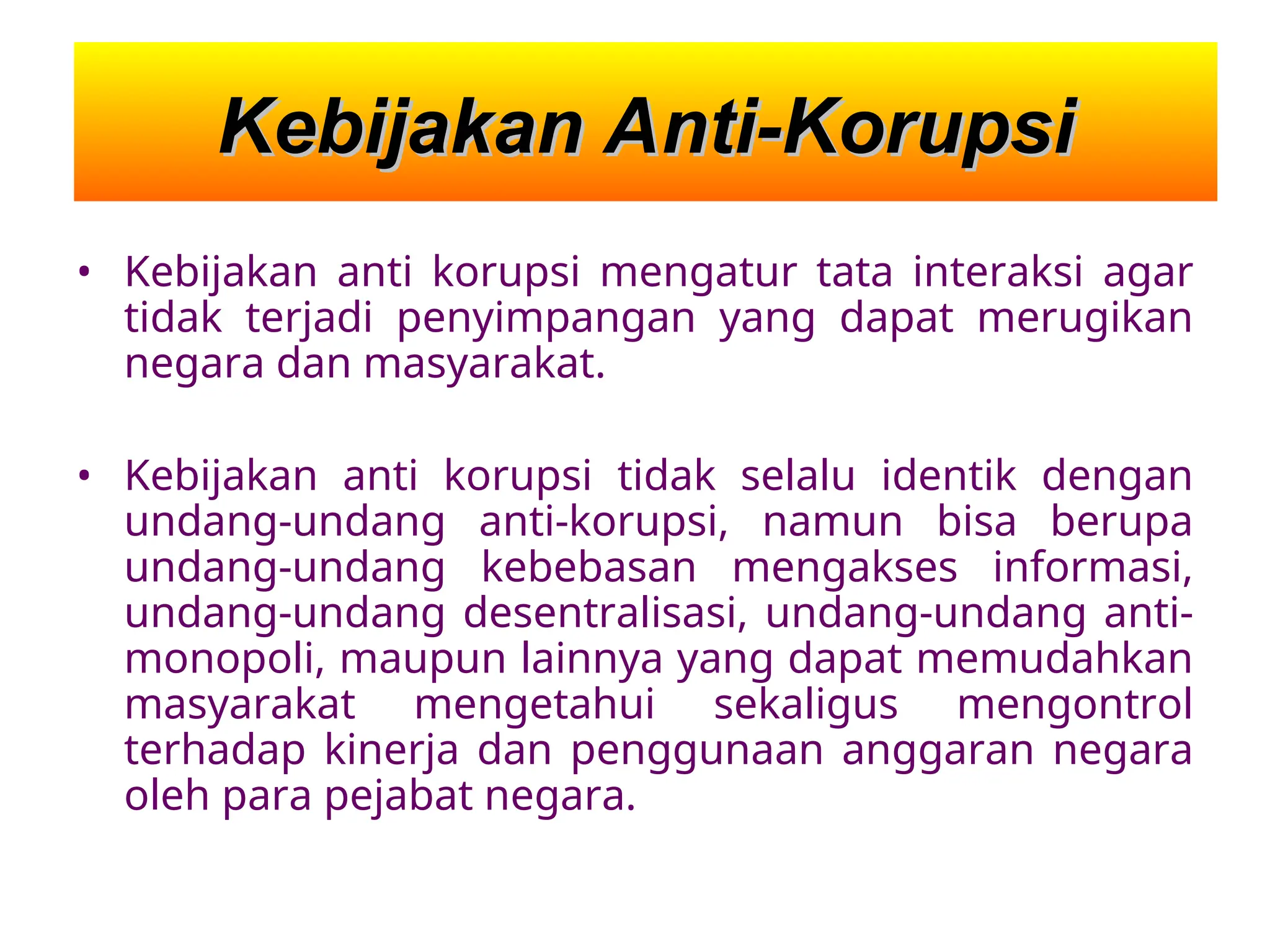 Anti Corruption Action Plan sebagai rencana aksi anti korupsi.ppt