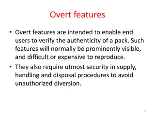 Anticounterfeit packaging | PPTX