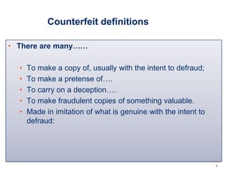 Anti-Counterfeit Primer | PPTX