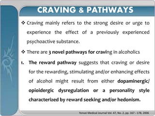 Anticraving drugs its efficacy & evidence | PPTX