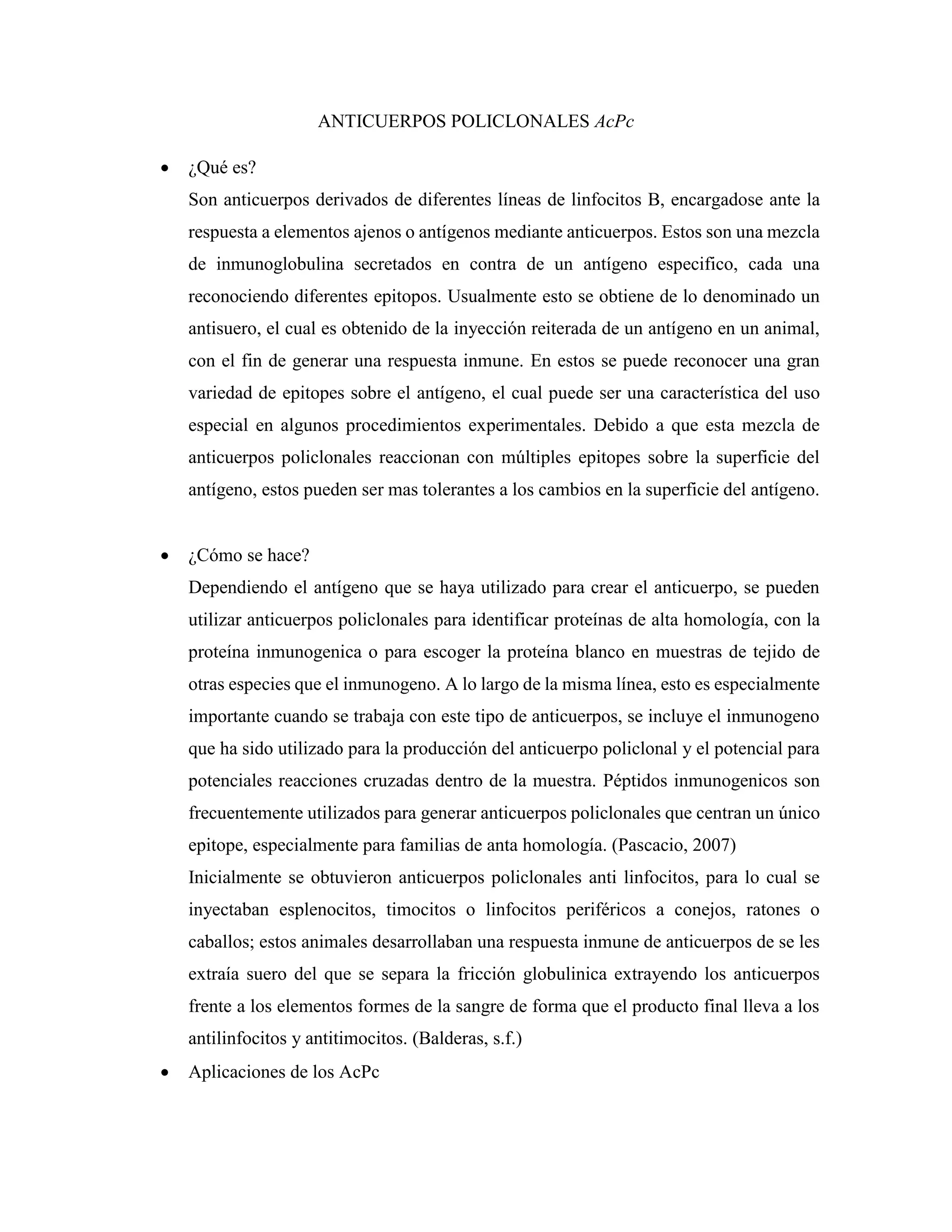 Anticuerpos mono y policlonales | PDF