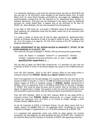 Anti corruption report on the Islamia Un | DOCX