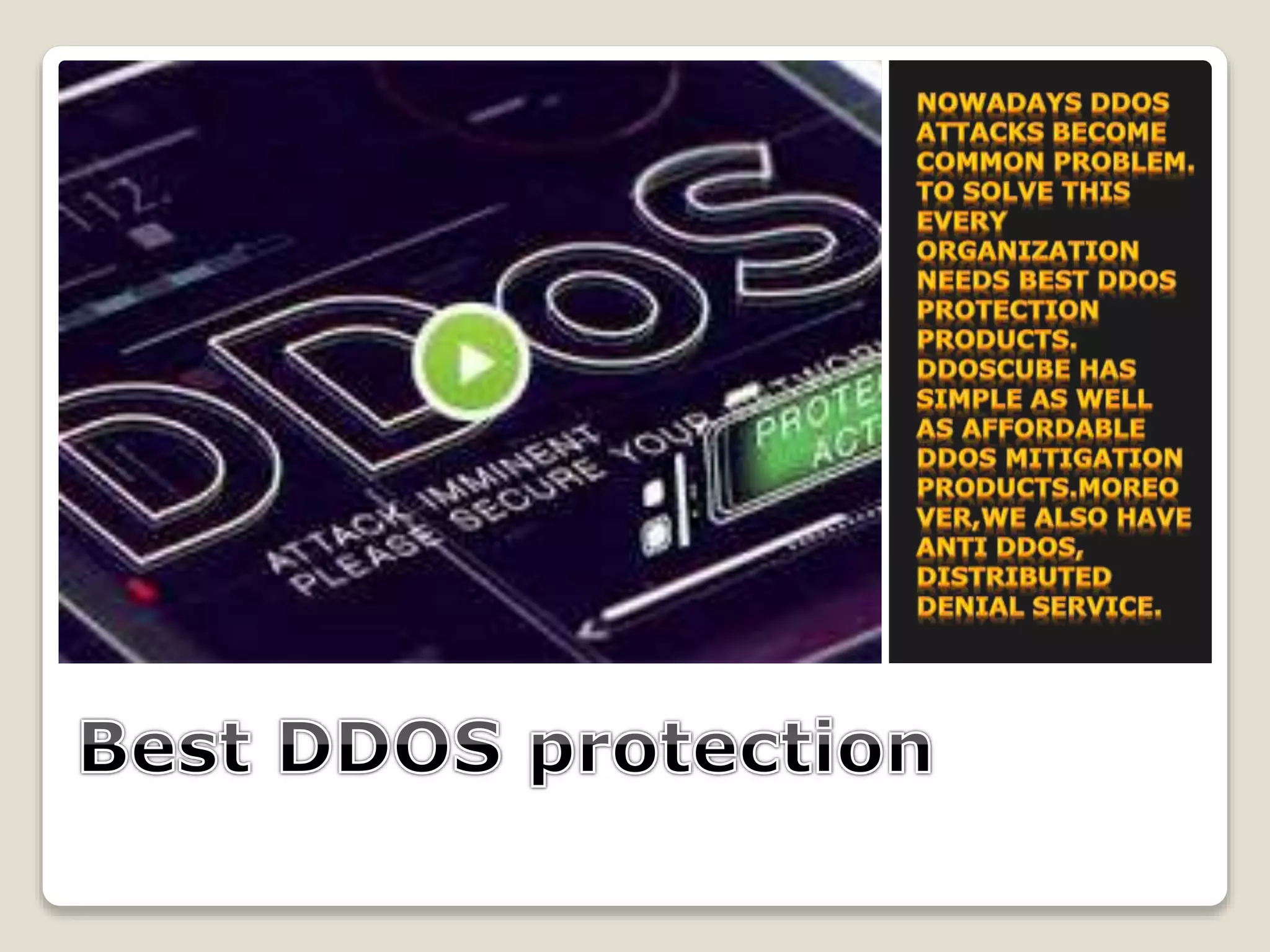 Anti ddos | PPT
