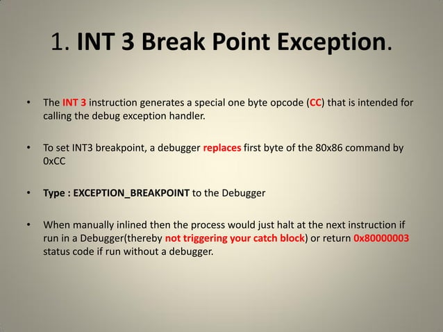 Anti Debugging | PPT