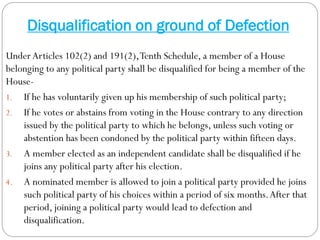 Anti defection law | PPT