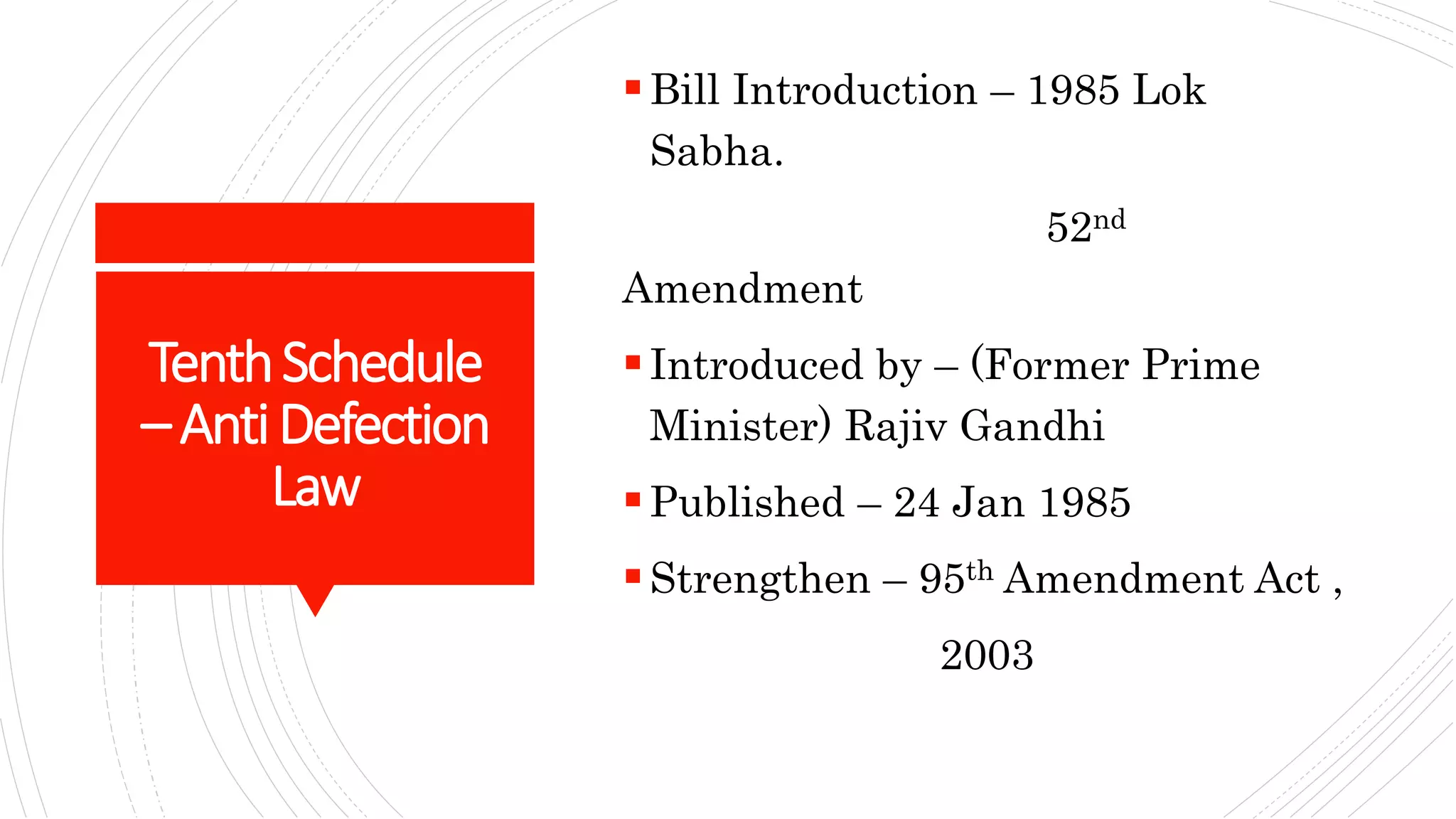 Anti defection law | PPTX