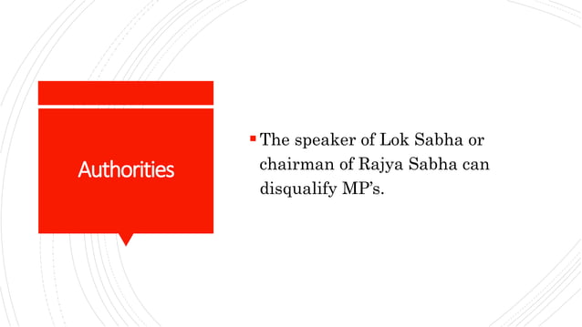 Anti defection law | PPTX | Law