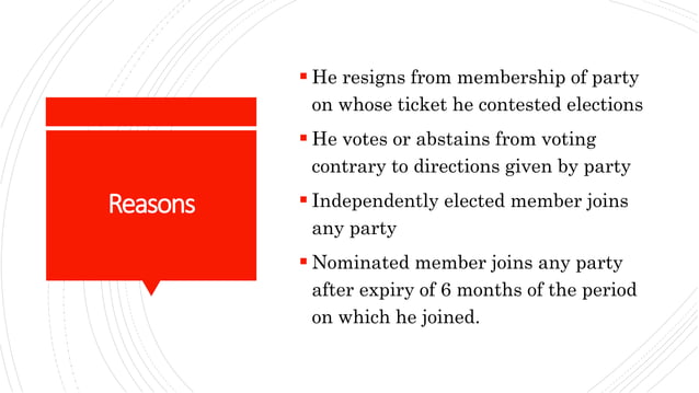 Anti defection law | PPTX | Law