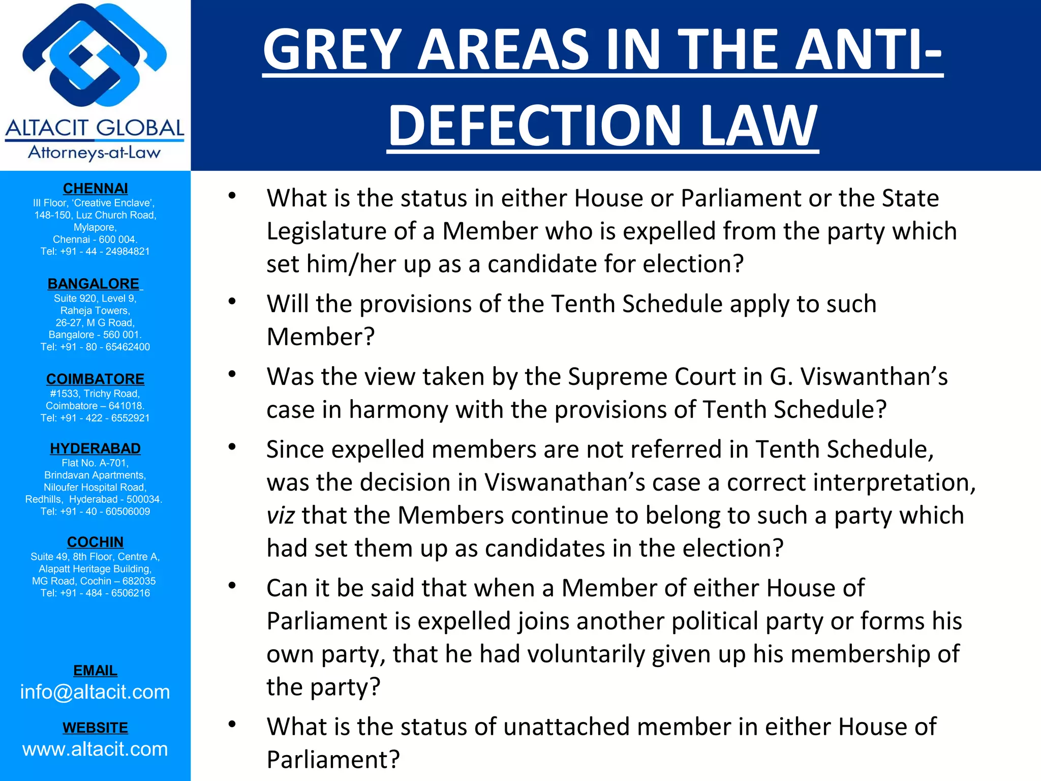 Anti defection laws | PPT