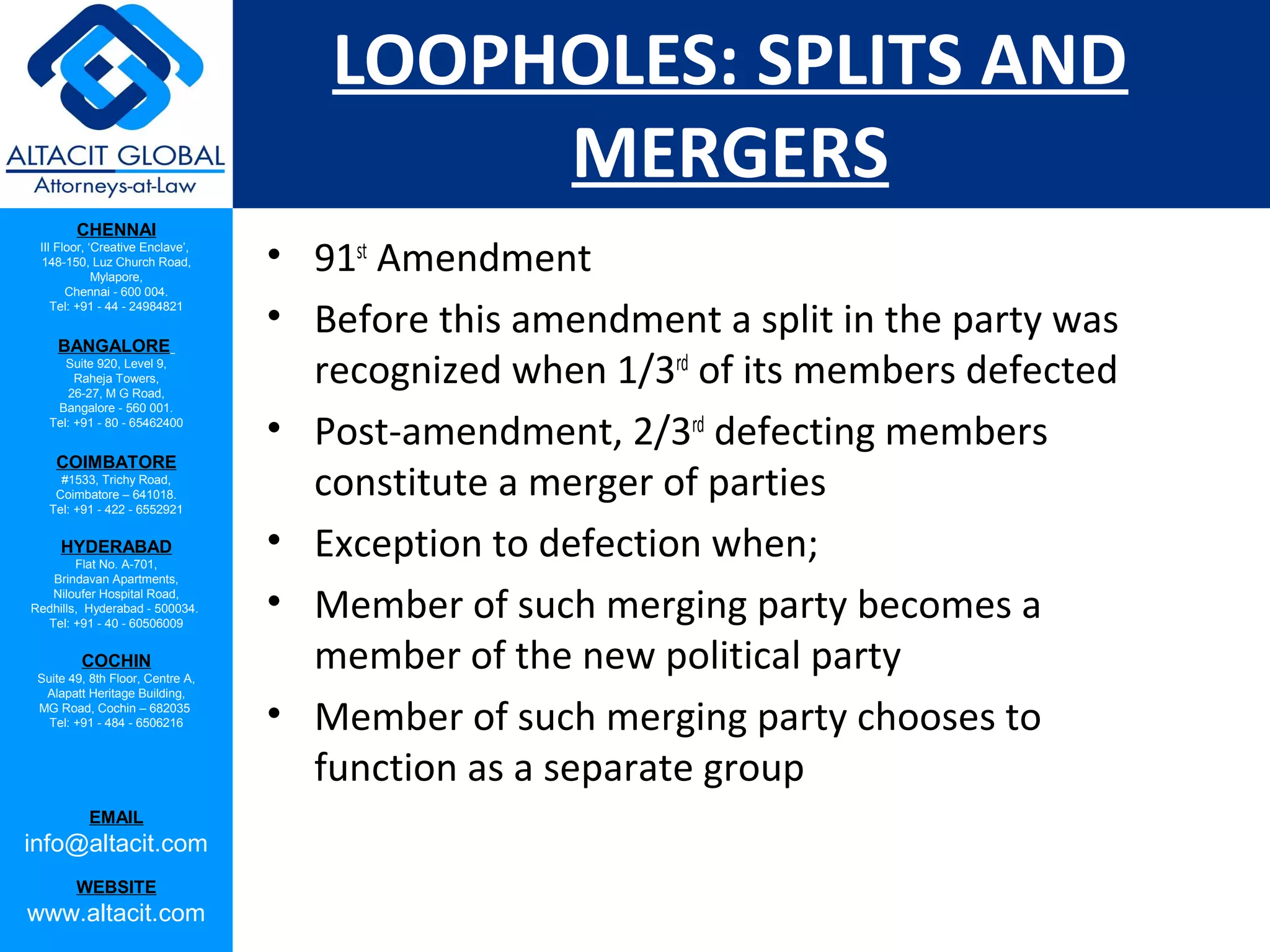 Anti defection laws | PPT