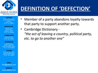 Anti defection laws | PPT