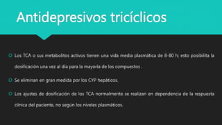 Tratamiento Farmacológico de Trastornos de Depresión y Ansiedad | PPTX