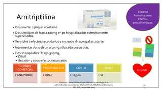 Antidepresivos triciclicos | PPTX