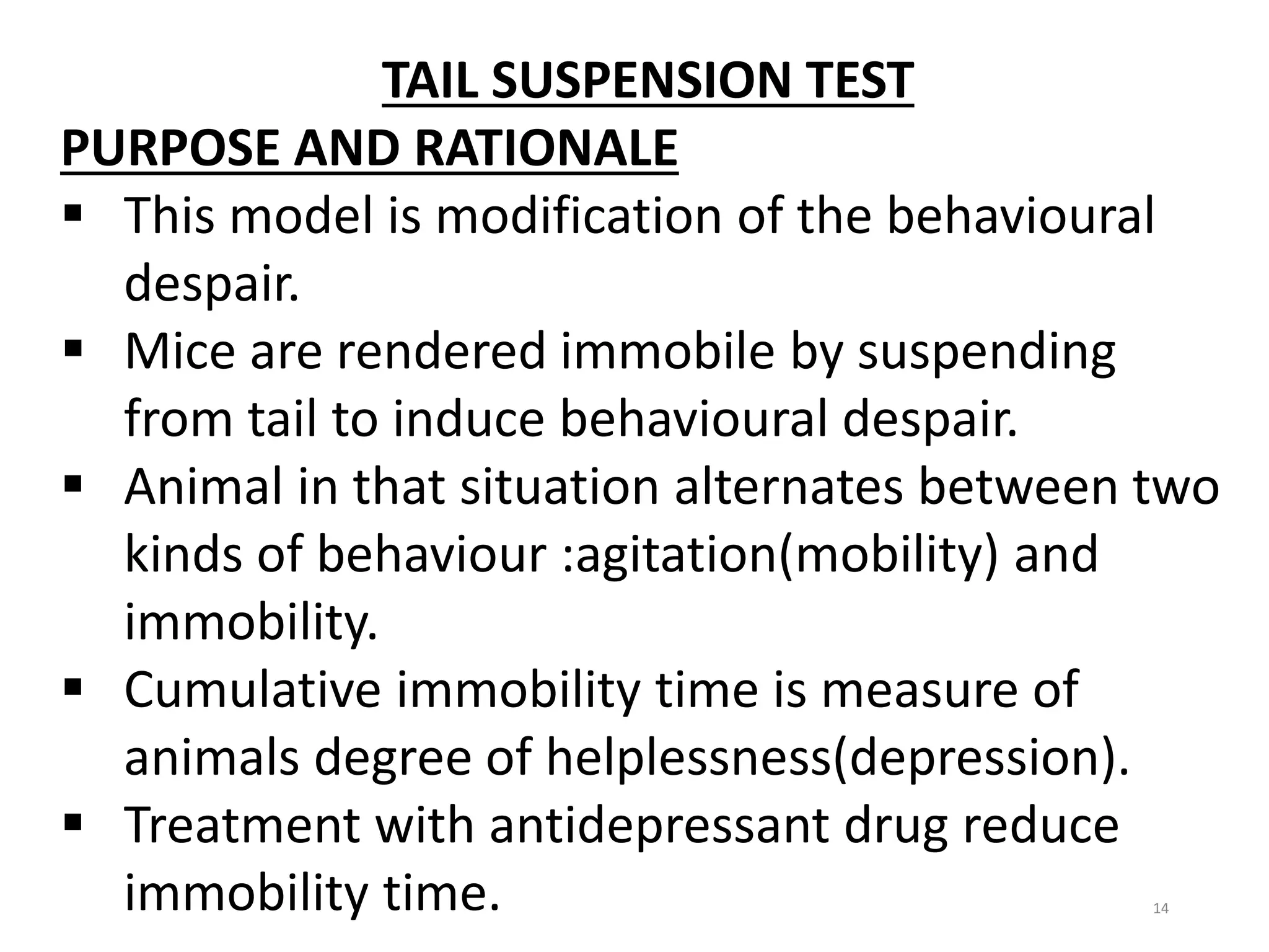 Screening of Anti depressant | PPTX