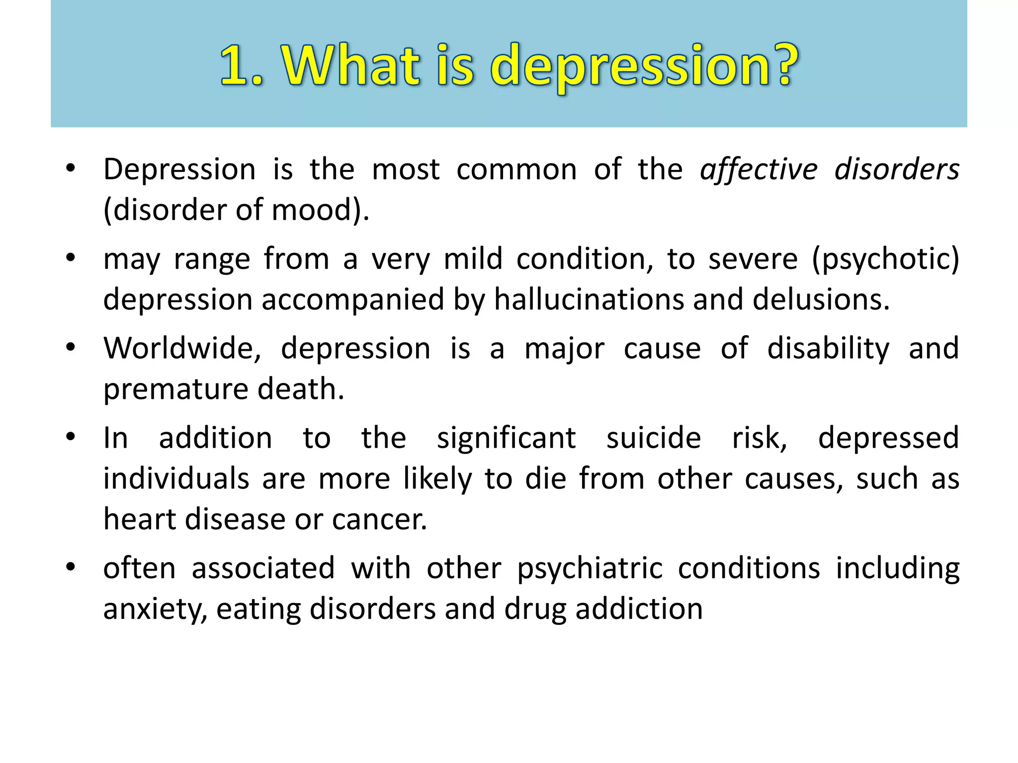 Drug Therapy of Depression | PDF