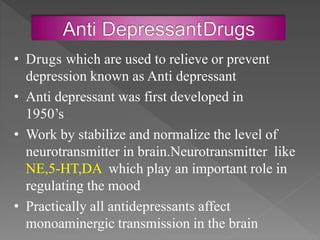 Antidepressant | PPTX