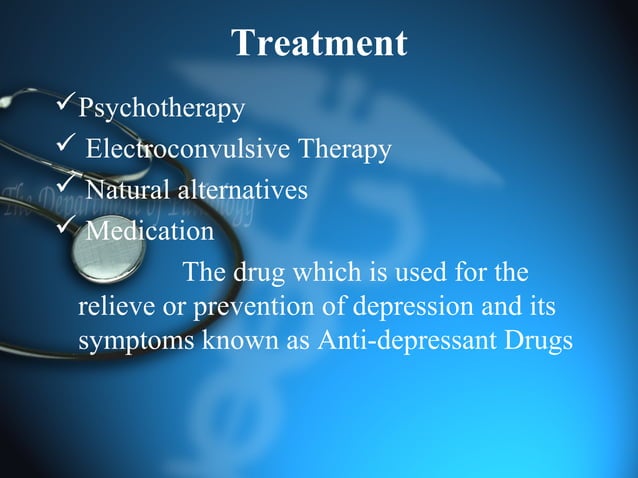 Anti depressant and its classifications | PPT