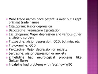 Antidepressant drugs | PPTX