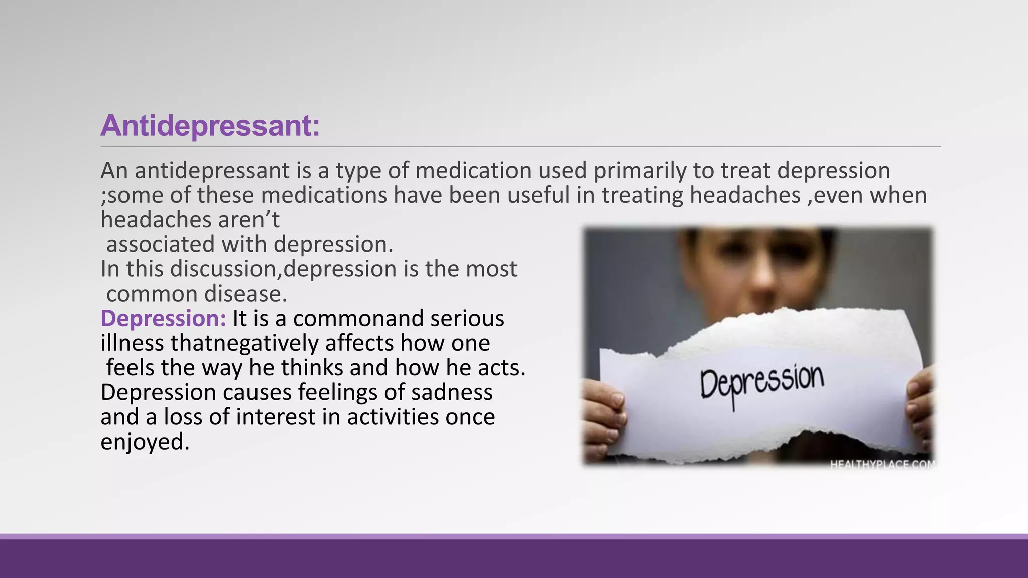 Antidepressant drugs | PPTX