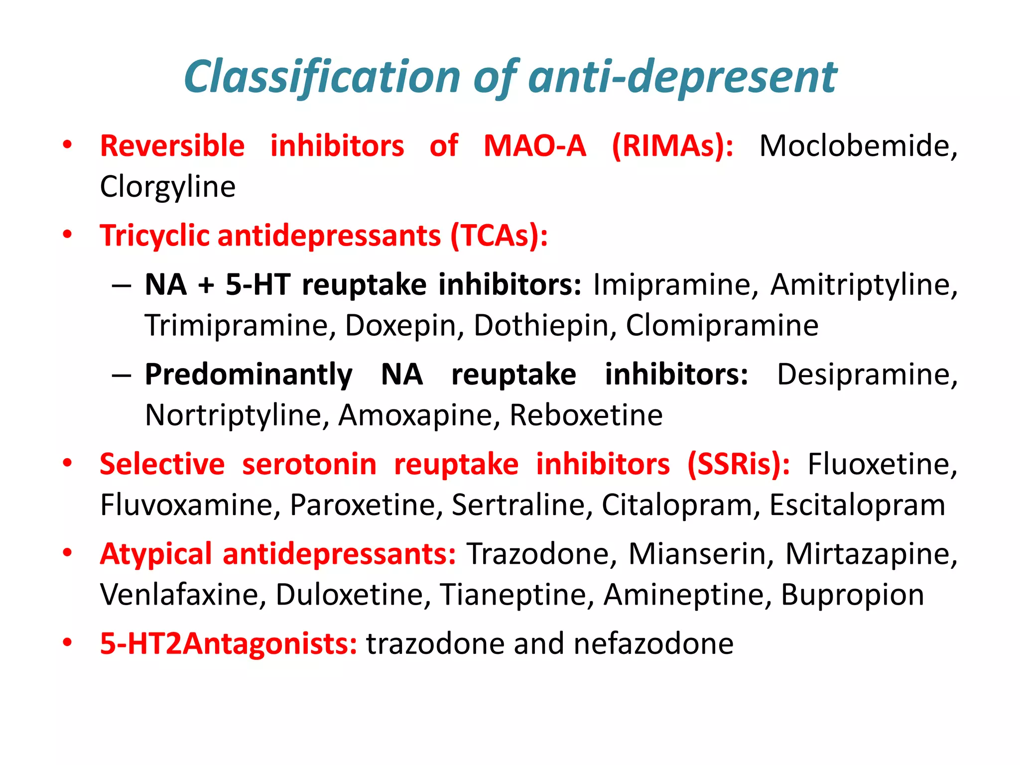 Antidepressants | PPTX