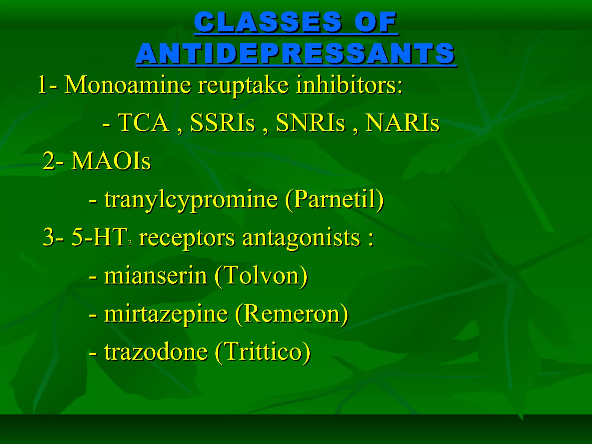 Antidepressants | PPT