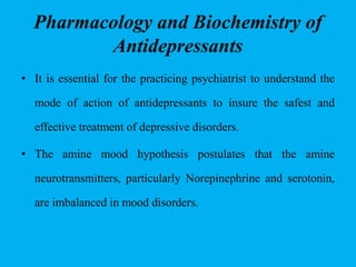 Antidepressants Pharmacology | PPTX