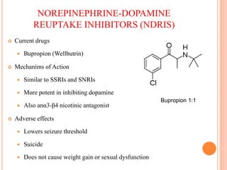 Pharmacology of Antidepressants and its mechanism | PPT