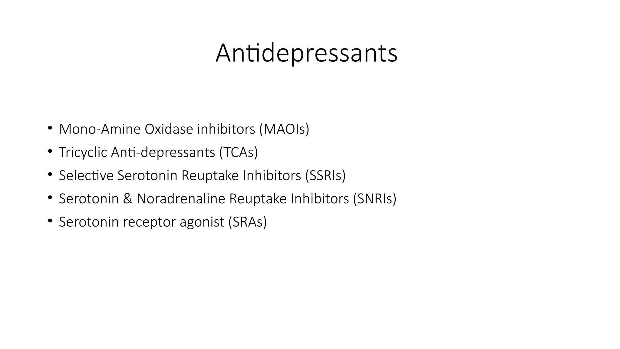 Antidepressants. psychopharmacology ..pptx