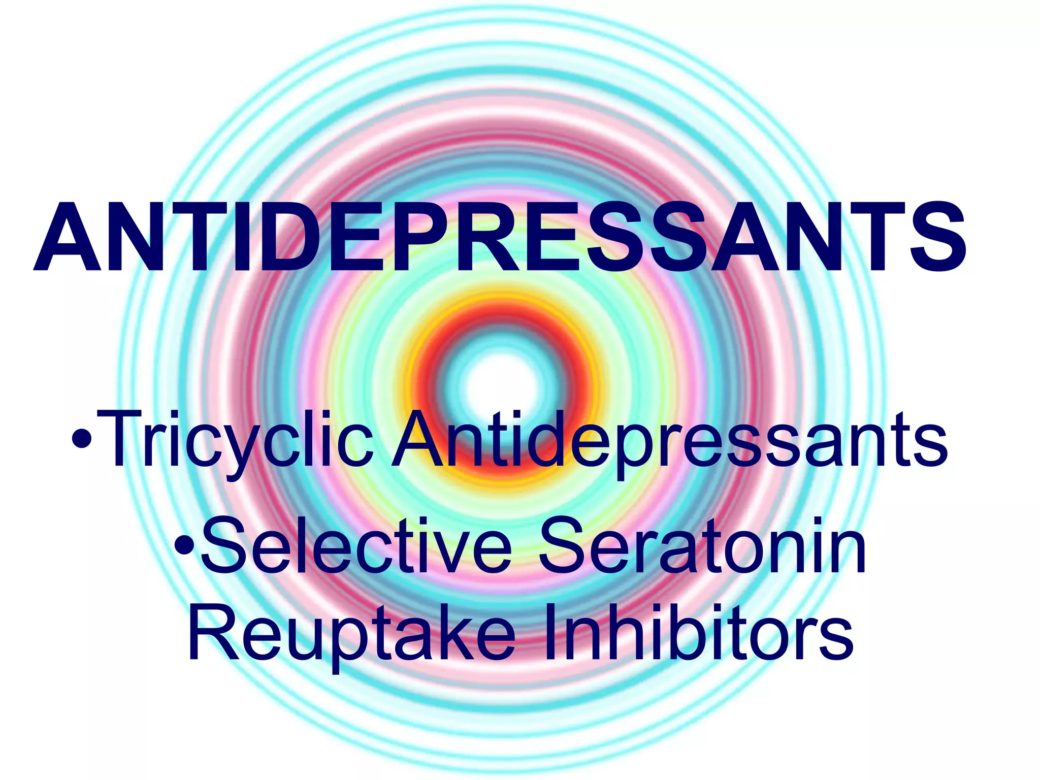 Antidepressants Tca Ssri | PPT