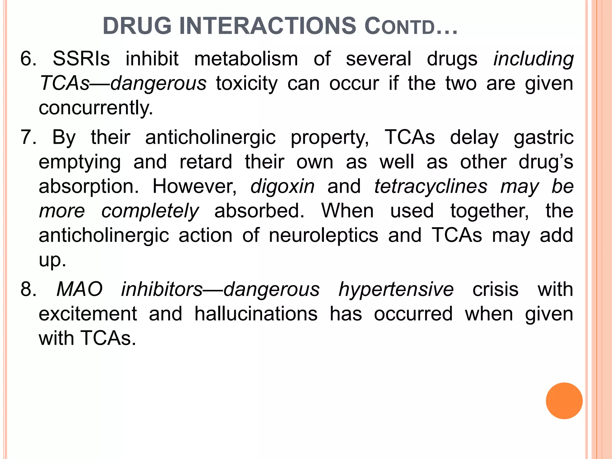 Antidepressants -pharmacology | PPTX