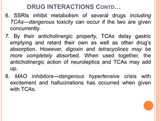Antidepressants -pharmacology | PPTX