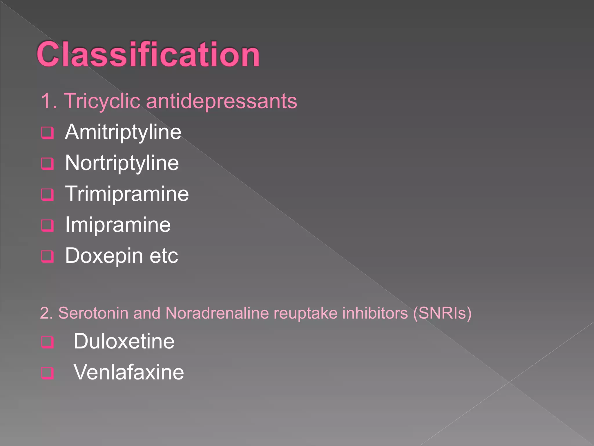 Antidepressants | PPTX